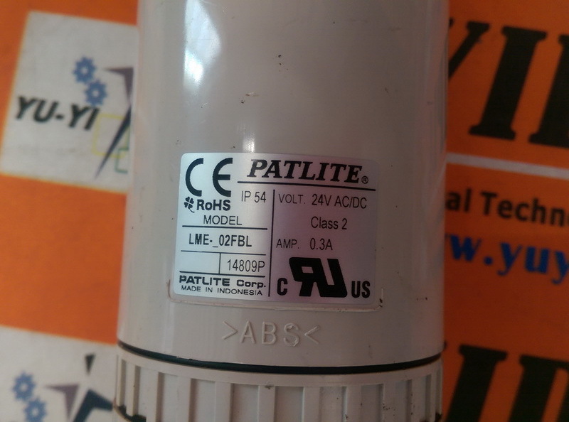 PATLITE LME-02FBL SIGNAL TOWER - PLC DCS SERVO Control MOTOR POWER SUPPLY IPC ROBOT